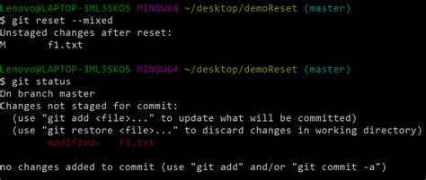 Git Reset Studytonight