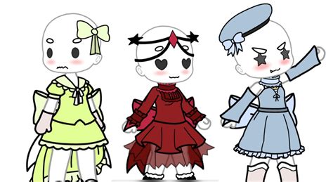 Idea For Gacha Dresses•🎧 Милые каракули Иллюстрации кошек Костюмы