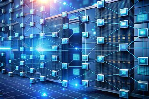 blockchain concept database management integration premium ai
