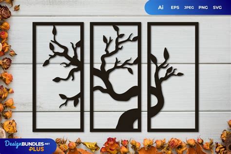 Tree Paper Cut Continuous Papercut