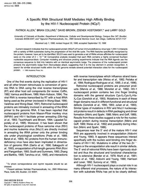 Digital Article Delivery Services On Linkedin A Specific Rna Structural Motif