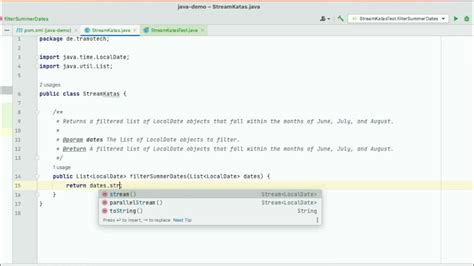 Java Hands On Streams Api Filtering List Of Localdate Objects That Fall Within Summer Youtube