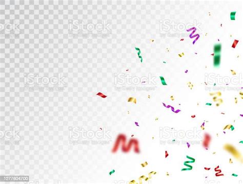 축하 배너 색 색종이 스플래시 크리스마스 파티 배경 밝은 화려한 축제 틴셀 웹 포스터 초대를 위한 휴일 디자인 요소입니다 벡터 일러스트레이션 공휴일에 대한 스톡 벡터 아트