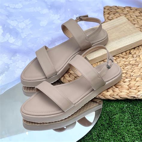 Jual Sarmer Keyla Flat Spon Cream Shopee Indonesia