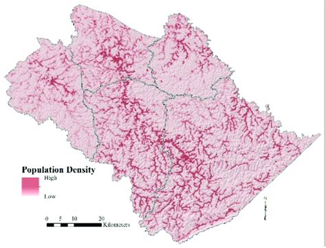 Example Area Showing Three Different Us Census Block Groups And Their