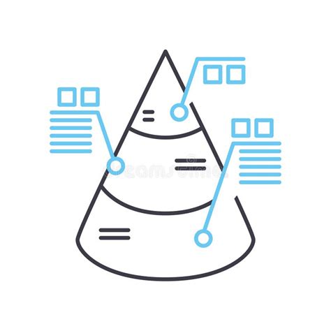 Triangular Graph Line Icon Outline Symbol Vector Illustration Concept Sign Stock Vector