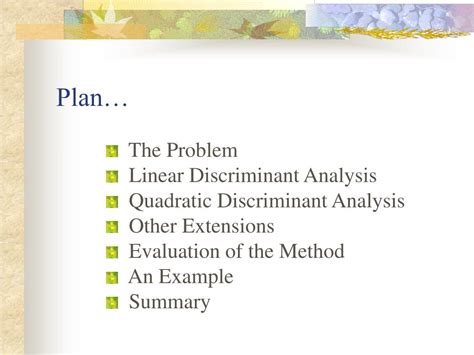 PPT Linear Discriminant Analysis And Its Variations PowerPoint Presentation ID