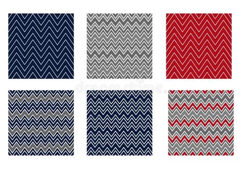 Collection Of Festive Christmas Patterns Vector Illustration Stock Vector Illustration Of