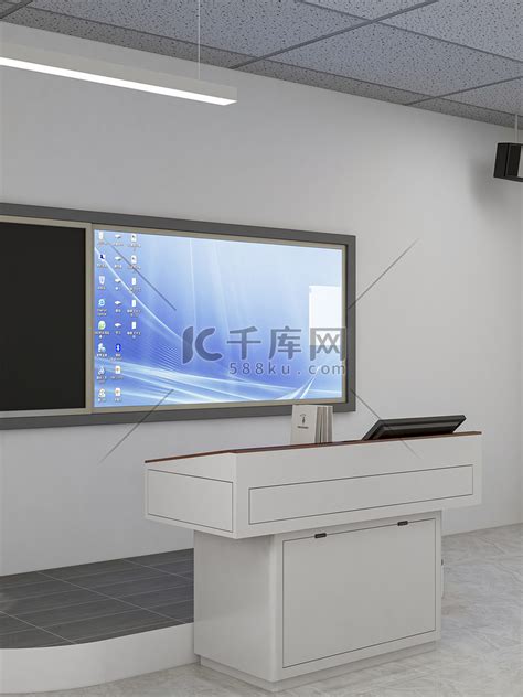 室内教室教学讲台场景摄影图配图高清摄影大图 千库网