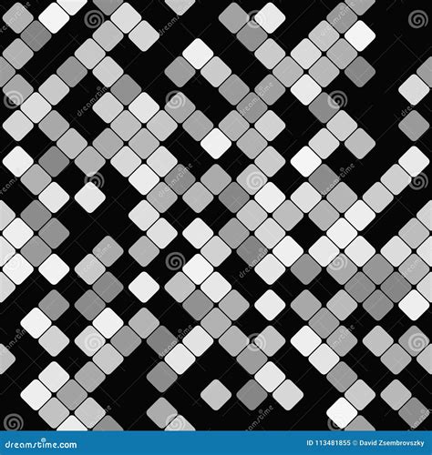 Grey Abstract Repeating Diagonal Square Pattern Background Design Stock
