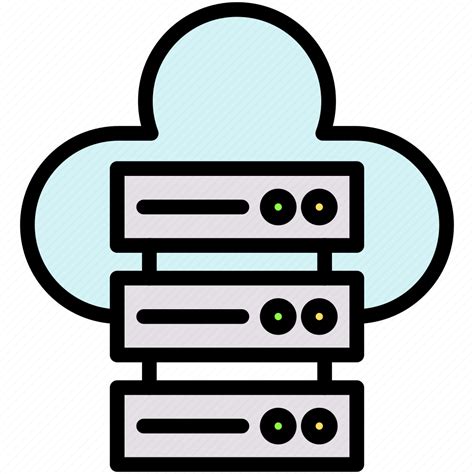 Cloud Database Server Icon Download On Iconfinder