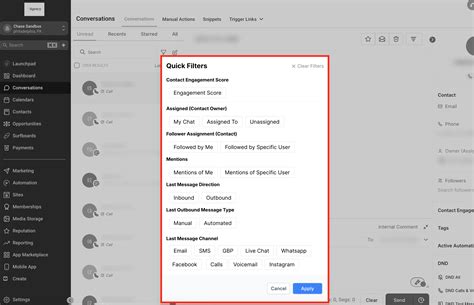 How To Use Conversation Filters And Bulk Actions Overview Highlevel