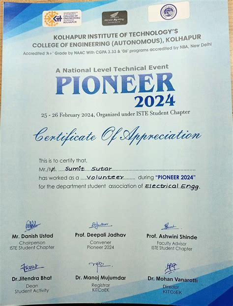 Sumit Sutar On Linkedin Proud To Share That I Was A Volunteer For The