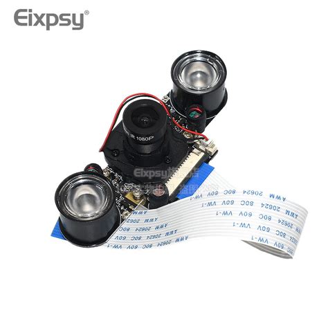 树莓派raspberry Pi红外夜视摄像头500w像素可调焦补光灯4b 3b 虎窝淘