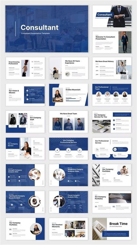 Consultant Finance And Consulting Keynote Template Design Template