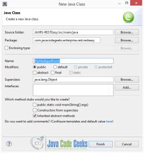 Resteasy File Upload Example Java Code Geeks