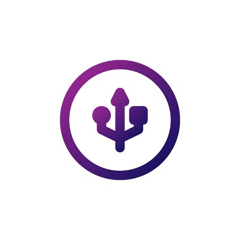 Usb Icon Vector Perfect For Multimedia Player Interface Button And Any Purposes 22133587 Vector