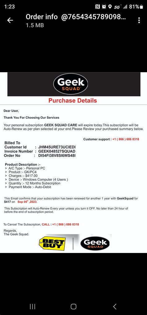 Geek Squad Scam R Scamnumbers