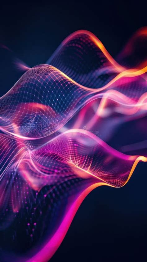 Abstract Sound Waves Visualization Digital Art Stock Image Image Of Visualization Motion