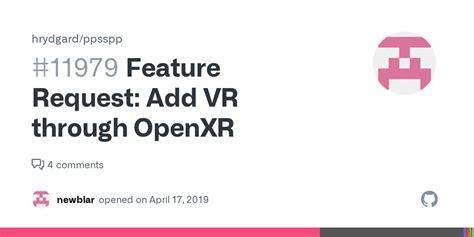 Feature Request Add VR Through OpenXR Issue Hrydgard Ppsspp GitHub