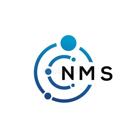 Nms Letter Technology Logo Design On White Background Nms Creative Initials Letter It Logo