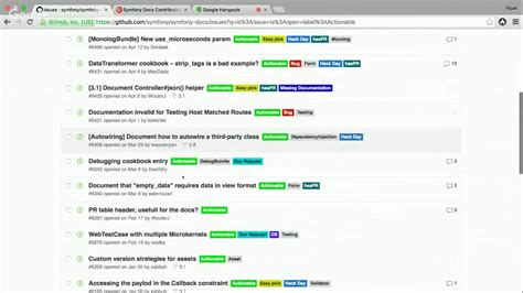 Symfony Docs Contribution Workshop Youtube