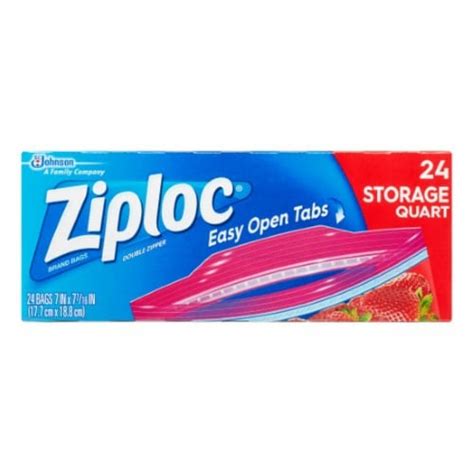 Ziploc Storage Bags Quart Pack Of 18 18 Pack Kroger