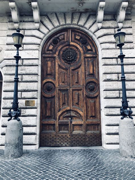 Door To The Spanish Embassy In Rome