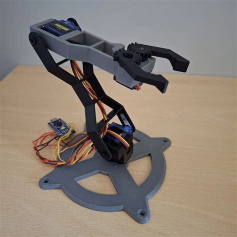 ชุดประกอบแขนกล arm robot งาน 3d printer แข็งแรงสำหรับ arduino servo มี
