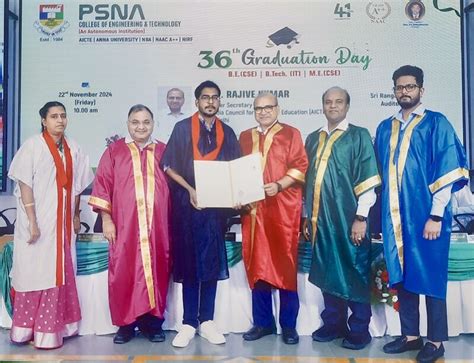 Vignesh Kumar On Linkedin Everyone Psnacet Graduationday