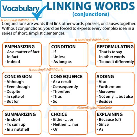 Conjunction Junction Whats Your Function Welcome To Learn English With Carlo