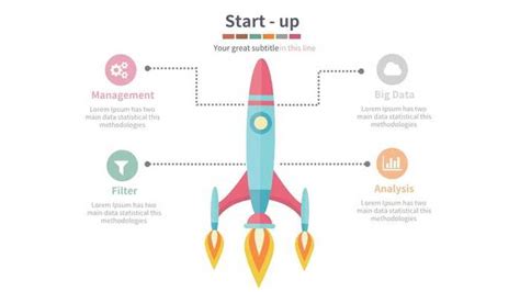 아이콘이 있는 로켓 우주선 Ppt 무료 다운로드 Pikbest