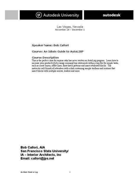 An Idiots Guide To Autolisp Pdf Command Line Interface Notation