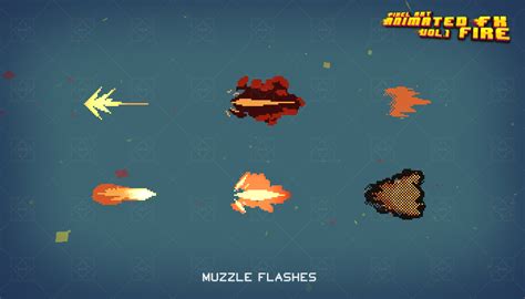Pixel Art Animated Fx Vol 01 Fire Gamedev Market