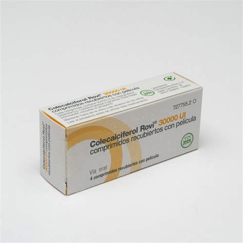 Colecalciferol Rovi 30000 Ui Comprimidos Recubiertos Con Pelicula 1