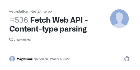Fetch Web API Content Type Parsing Issue 536 Web Platform Tests