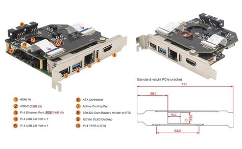 Geekworm Kvm A8 Pcie Version For Raspberry Pi 4 Model B Kvm