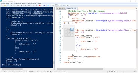 Crear Un Tablero Formulario En Powershell Con 9 Botones Y Que Cuando