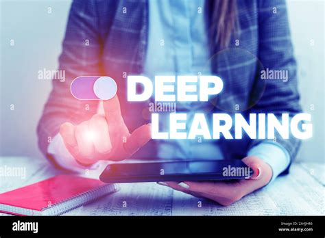 Conceptual Hand Writing Showing Deep Learning Concept Meaning