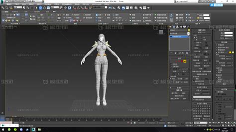 未完成的美女 模型 女人模型库 OBJ obj mtl 模型下载 cg模型网