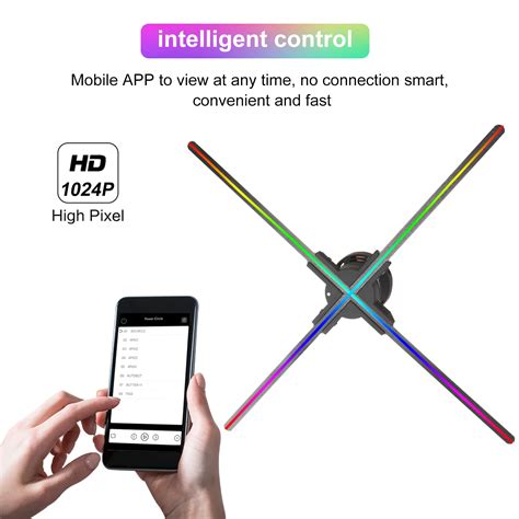 Naked Eye 3D Hologram Hologram Projector Price With LED Fan Screen 64