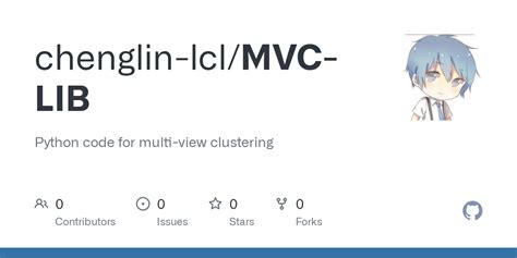 Github Chenglin Lcl Mvc Lib Python Code For Multi View Clustering
