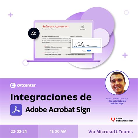 Webinar Integraciones De Adobe Acrobat Sign Cvtcenter