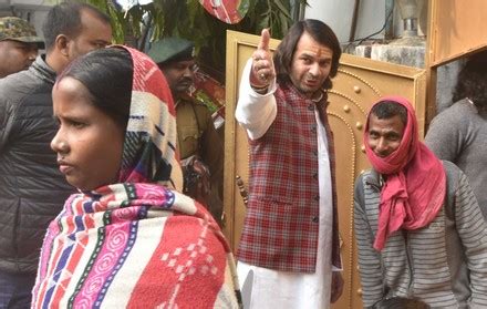 Rjd Leader Tej Pratap Yadav His Editorial Stock Photo Stock Image