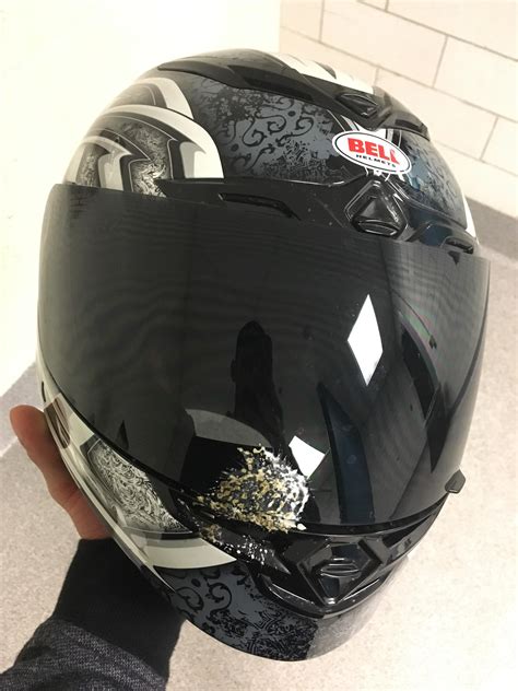 reason 374 to wear a full face helmet avoid literal crap in your