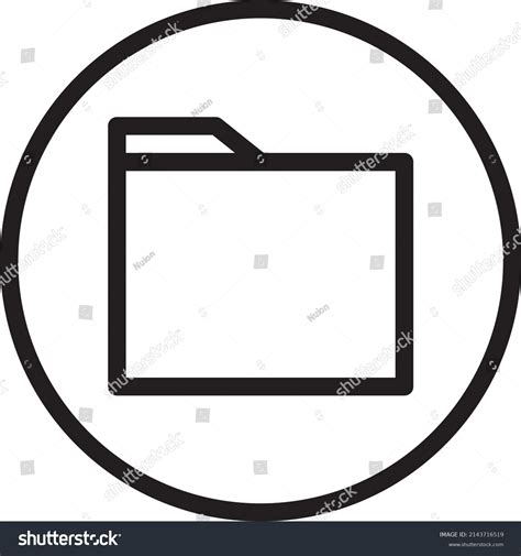 Ui Folder Icon Illustration Vector Graphic Stock Vector Royalty Free 2143716519 Shutterstock