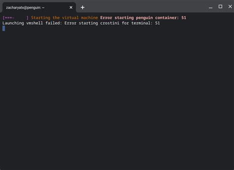 Hi Im Trying To Run Linux On My Chromebook And I Keep Running Into This Error Restarting Didn