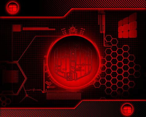 Red Technology Wallpaper