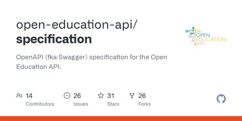 Github Open Education Api Specification Openapi Fka Swagger Specification For The Open
