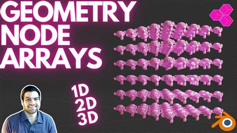 293 The Array Modifier Is Dead To Me Easy Arrays With Geometry Nodes 1d 2d 3d Youtube